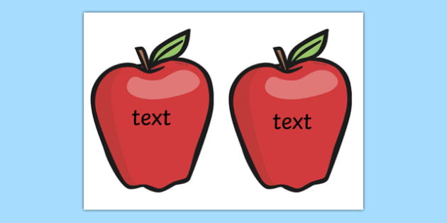 👉 Editable Red Apples (Teacher-Made)