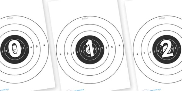 FREE! - Numbers 0-31 on Targets (Teacher-Made)