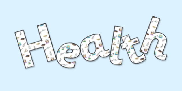 'Health' Display Lettering (teacher made)