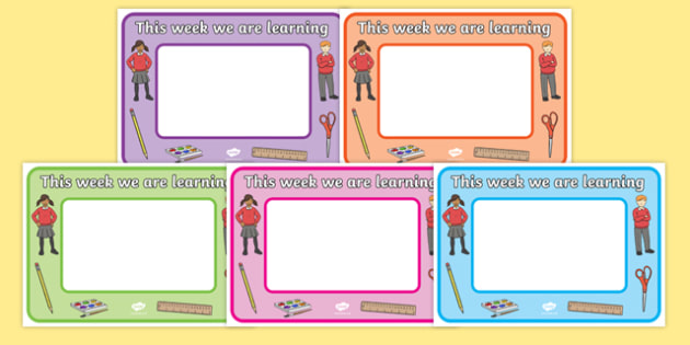 👉 This Week we are Learning Sign (teacher made)