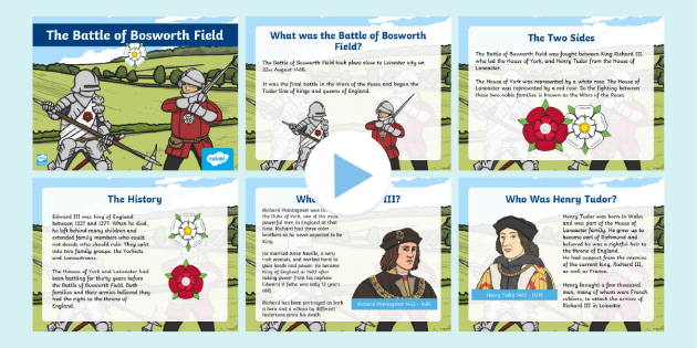 KS1 The Battle of Bosworth Information PowerPoint