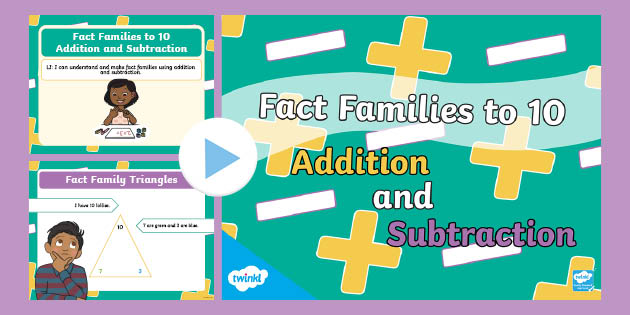 Related Addition and Related Subtraction Facts | Twinkl