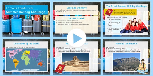 The Great Summer Holiday Challenge PowerPoint Pack