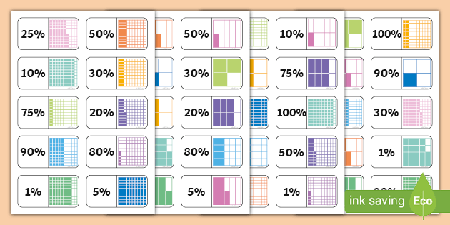 Percentages Dominoes (teacher made)