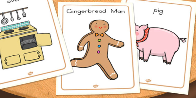 The Gingerbread Man Display Posters (teacher made)