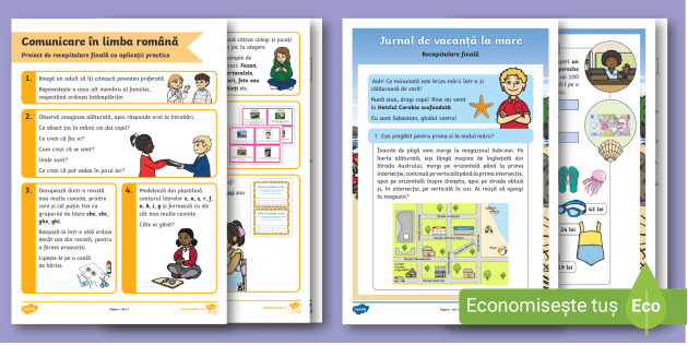 Proiecte de recapitulare finală - Clasa I | Twinkl România