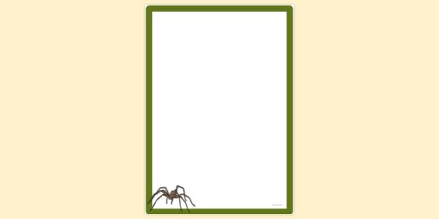 FREE! - Spider Page Border (teacher made)