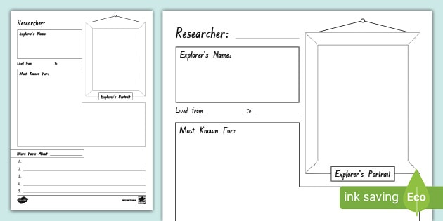 New Zealand Explorers Fact File Writing Template