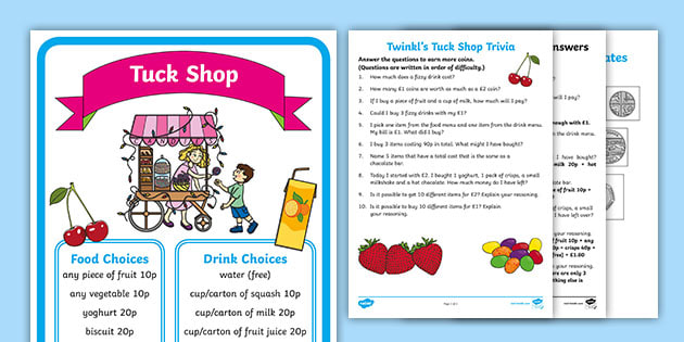 Break Time Tuck Shop (teacher made)