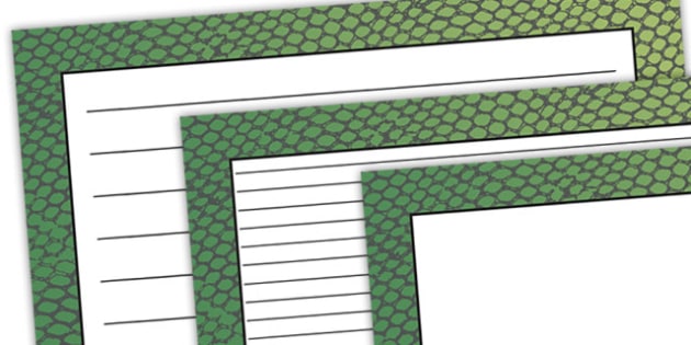FREE! - Snake Pattern Landscape Page Border (teacher made)