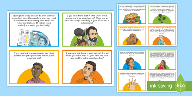 * NEW * Conversation Starter Challenge Cards - Speaking and listening
