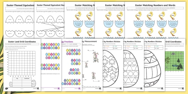 Year 3 Easter Themed Math Resource Pack