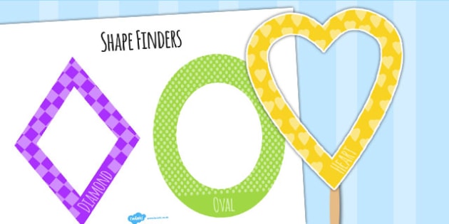 Shape Finders - numeracy, shapes, finding shapes, visual aid