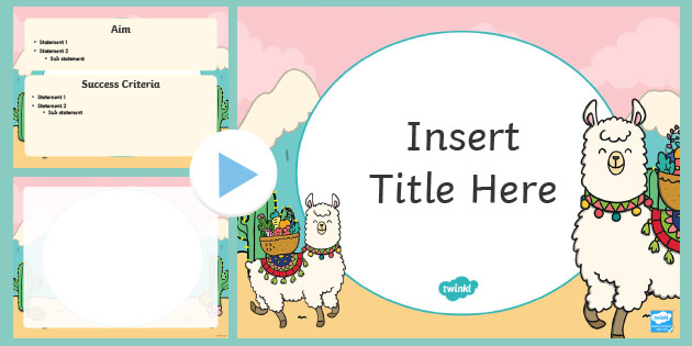 Llama Class PowerPoint