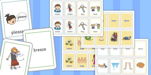 Final 'Z' Sound Playing Cards