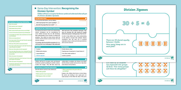 👉 Y2 Same-Day Maths Intervention: Recognising Division Symbol