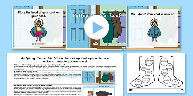 PSED Getting Dressed Home Learning Pack 3-5 (teacher made)