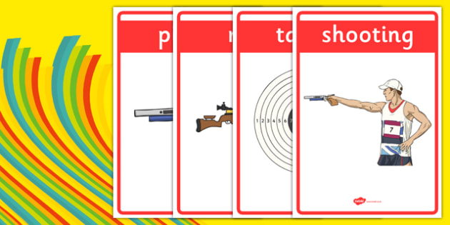 The Olympics Shooting Display Posters (teacher made)