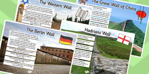 Walls and Barricades Facts Display Poster Pack