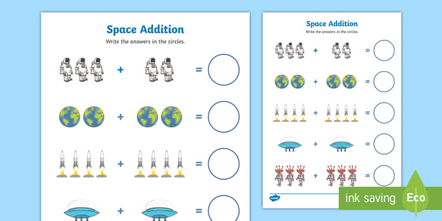 Space Addition Sheet (teacher made)