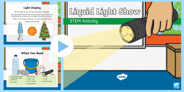 Liquid Light Show PowerPoint - English (teacher made)
