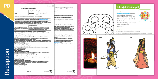 EYFS Clay Diya Lamps Adult Input Plan and Resource Pack