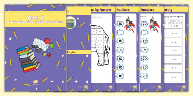 Year 1 Independent Maths and English Work Booklet 2