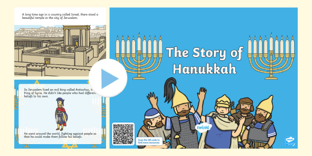 The Story of Hanukkah PowerPoint (teacher made)