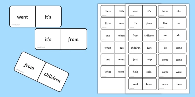 Phase 4 High Frequency Words Dominoes teacher Made phase-4-high-frequency-words-dominoes-teacher-made