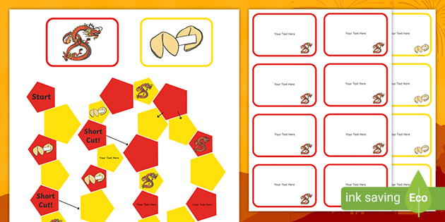 Chinese New Year Themed Editable Board Game - chinese new year