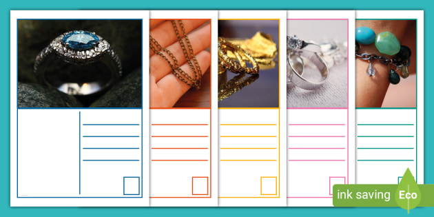 FREE! - Jewellery Postcards (Teacher-Made)