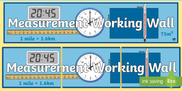 UKS2 Measurement Working Wall Display Banner (teacher made)