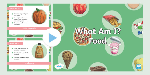 3-6 What am I? Food Theme (teacher made)