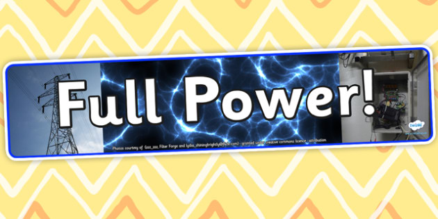Full Power Photo Display Banner (teacher made)