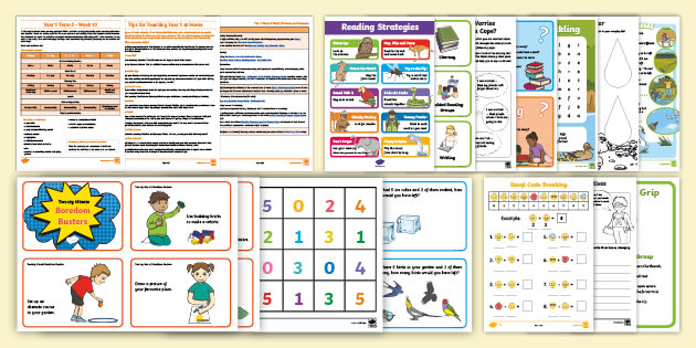 FREE! - Year 1 Term 3 Week 10 Remote Home Learning Pack | Twinkl