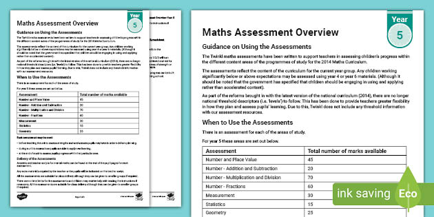 FREE FREE National Curriculum Year 5 Maths Assessment Overview free-free-national-curriculum-year-5-maths-assessment-overview