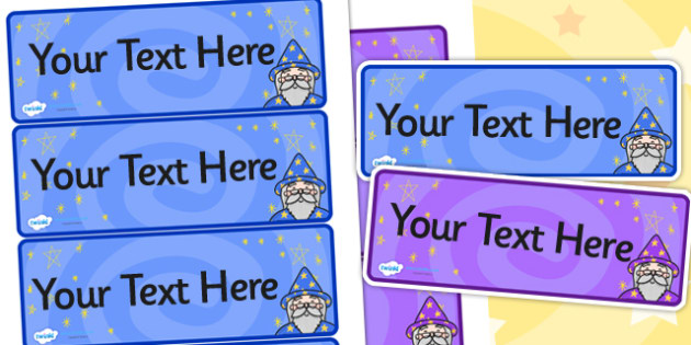 Magic Maths Area Editable Labels (teacher made)