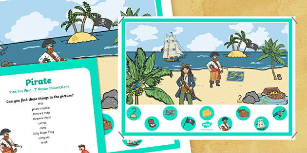 Pirates Can you Find...? Poster and Prompt Card Pack