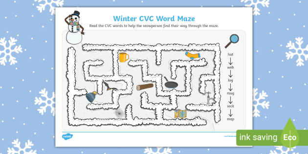 Winter CVC Words | twinkl.com.au