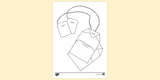 FREE! - Tea Bags Colouring | Colouring Sheets (Teacher-Made)