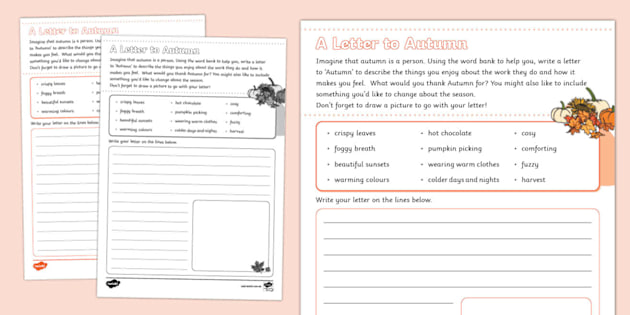 Autumn Writing Templates | twinkl.com.au