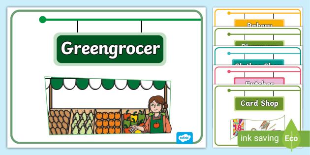 High Street Shop Role-Play Display Signs (Teacher-Made)