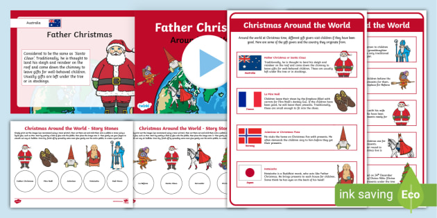 Christmas Around the World Story Stones Activity Pack
