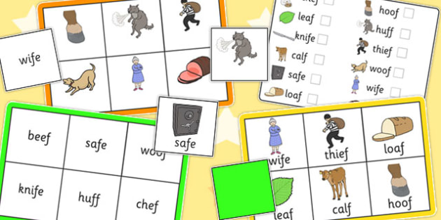 Final 'F' Sound Bingo (teacher made)