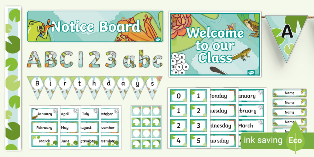 Frog Classroom Display Pack | Printable Display Idea