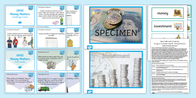 FREE! - PSHE and Citizenship UKS2 Money Matters Additional Resources