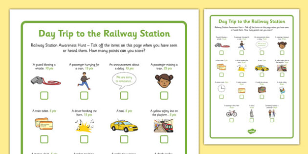 Day Trip to the Railway Station Awareness Hunt