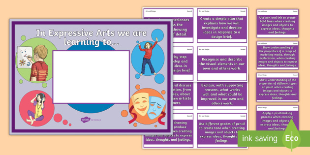 'We Are Learning To' Second Level Expressive Arts Display Poster
