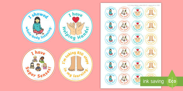 My Body Motivational Stickers (teacher made)