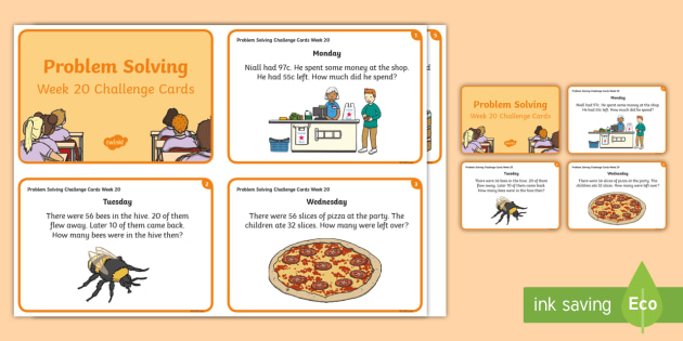 Week 20 - Version 2 - Problem Solving - One a day - Challenge Cards